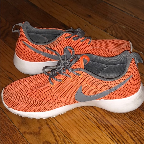 Nike | Shoes | Neon Orange Nike Roshe | Poshmark